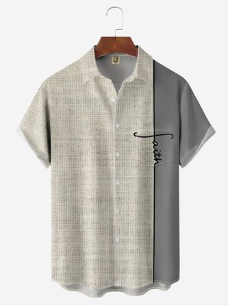 Hardaddy Shading The Crucifix Chest Pocket Short Sleeve Shirt | hardaddy