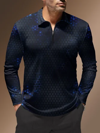 Moisture-Wicking Tech Sci-Fi Mechanic Golf Polo Shirt | hardaddy