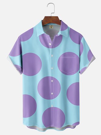 Moisture-wicking Cartoon Characters Chest Pocket Casual Shirt | hardaddy