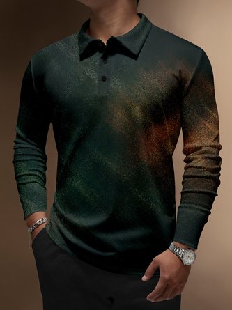 Moisture Wicking Abstract Texture Gradient Color Golf Polo | hardaddy