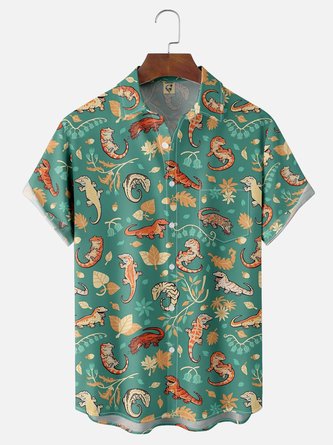 Moisture-wicking Reptile Dysfunction Chest Pocket Casual Shirt | hardaddy