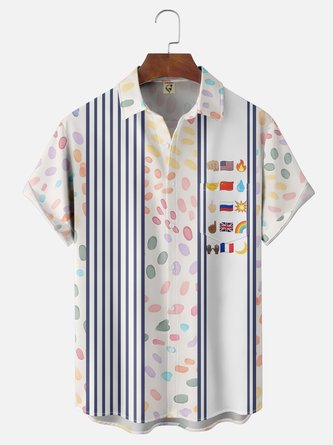 Moisture-wicking Fun "Fist Flag Fire" Avant-garde Expression Chest ...